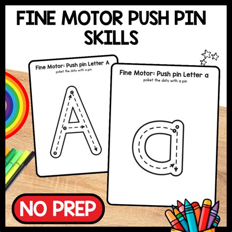 Fine Motor Push Pin Skills Ideas