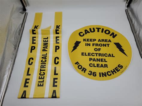Keep Clear Electrical Panel Floor Marking Kit Non Slip Finish Covers 3 — Hkresale