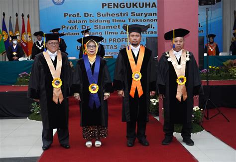 UNSOED Kukuhkan Dua Guru Besar Dari Fakultas Biologi Dan Fisip