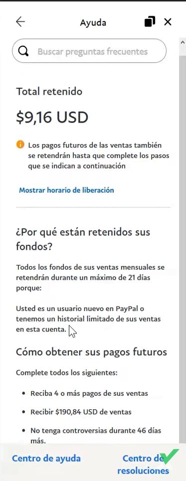 ᐅ PAGO RETENIDO PayPal Cómo puedo liberar mis Dinero