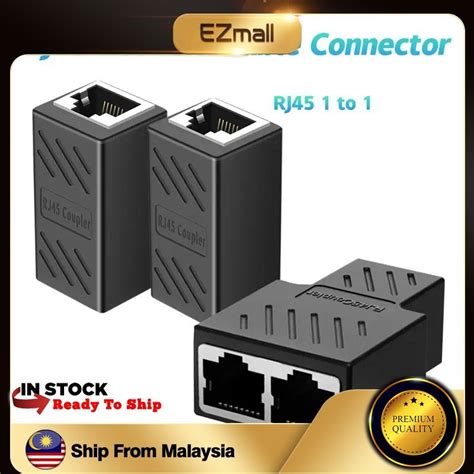 Rj45 Coupler Cat6 Cat5e Ethernet Cable Extender Adapter 1000mbps Lan Connector In Line Coupler