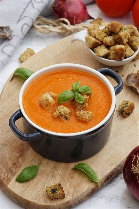 Italienische Tomatensuppe Einfaches Rezept Mit Dosentomaten