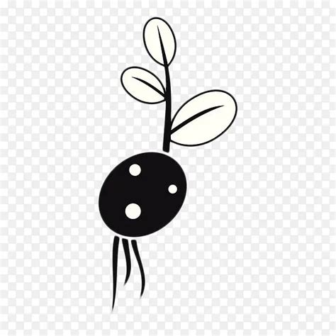 手绘简约植物发芽种子PNG图片素材下载 图片编号qnvzgoom 免抠素材网
