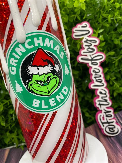Candy Cane Tumbler Christmas Tumbler Peppermint Tumbler Mean One