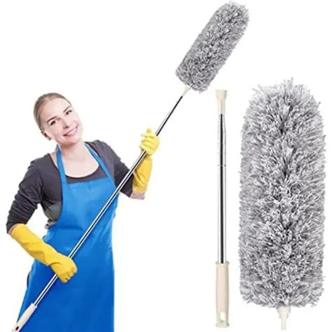 10 Feet Microfiber Feather Duster Extendable And Bendable Long Handle Dusters For Dust Daraz