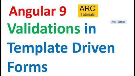 Angular Tutorial For Beginners Validations In Template Driven Forms YouTube