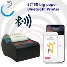 Mini sem fio 58mm impressora bluetooth portátil impressora de recibos térmicos telefone móvel