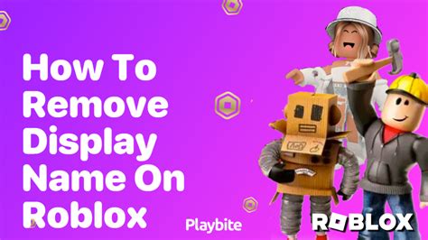 How To Remove Your Display Name On Roblox Playbite
