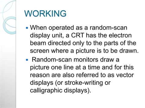Random Scan Displays And Raster Scan Displays Pptx Graphics Software Computer Software And