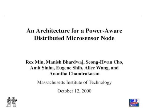 pdf an architecture for a power aware distributed microsensor node