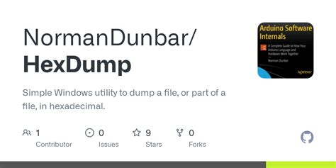 Github Normandunbarhexdump Simple Windows Utility To Dump A File