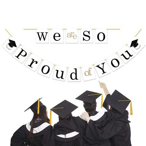 We Are So Proud Of Yougraduation Banner Achievement Etsy