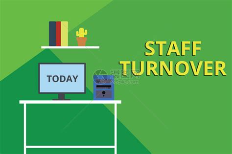 文字书写文本员工流动率商务照片展示新员工取代的工人百分比台式电脑木桌背景书架高清图片下载 正版图片503708556 摄图网