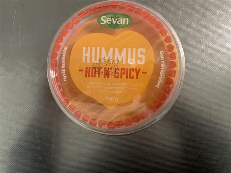 Sevan Hummus Hot N Spicy Vegansk Kikärtsröra