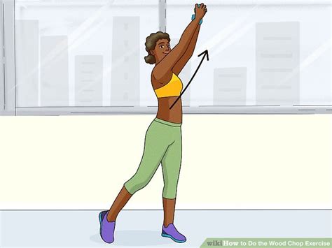 Simple Ways To Do The Wood Chop Exercise 9 Steps With Pictures