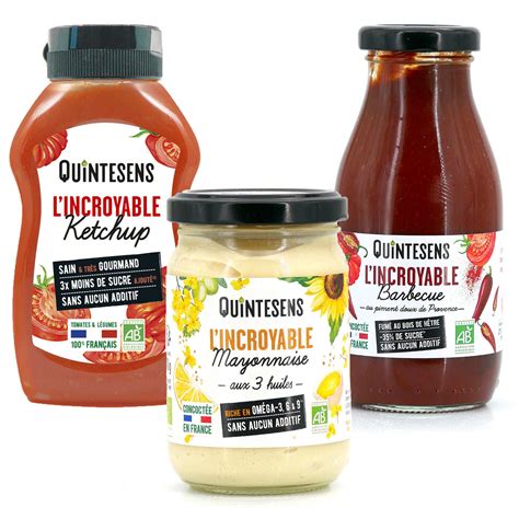 Assortment Of 3 Essential Organic Sauces Quintesens