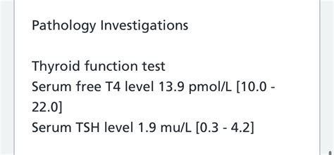 Thyroid Function Test Results Can Anyone Help Mumsnet