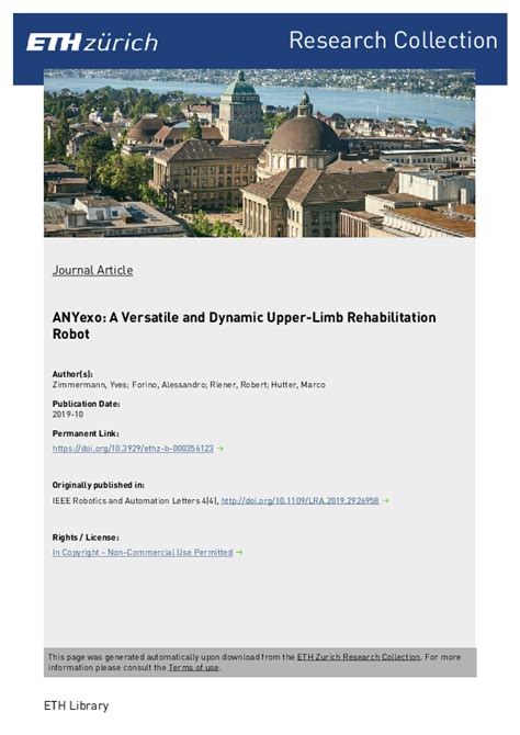 Pdf Anyexo A Versatile And Dynamic Upper Limb Rehabilitation Robot