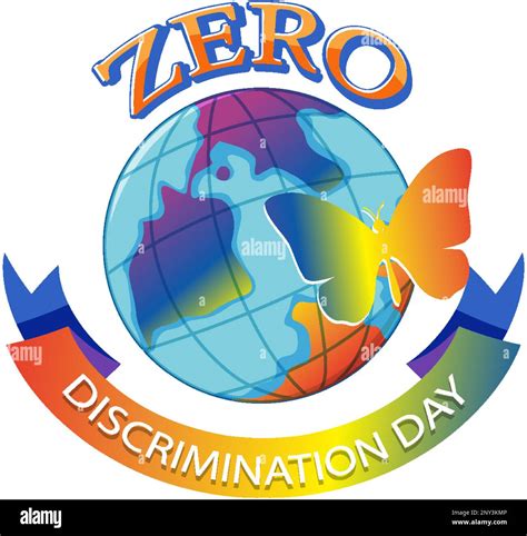 Zero Discrimination Day Banner Design Illustration Stock Vector Image