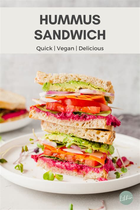 Hummus Sandwich The Live In Kitchen