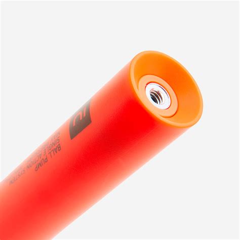 Single Action Ball Pump Essential Orange Black Kipsta Decathlon