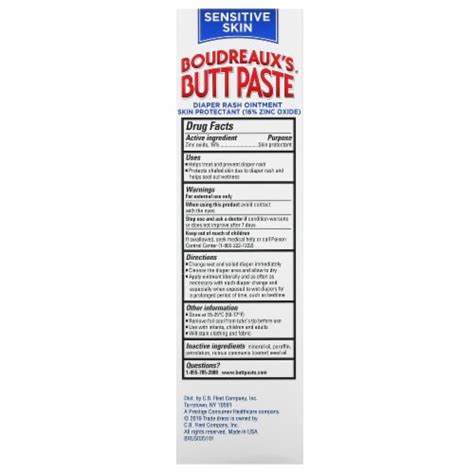 Boudreauxs Butt Paste Butt Paste Diaper Rash Ointment Sensitive Skin