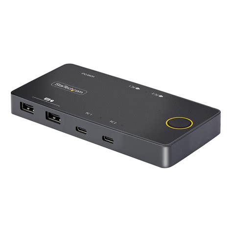 StarTech 2 Port USB C KVM Switch Single 4K 60Hz HDMI Monitor Dual