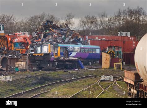 Former Arriva Northern Rail Class 142 Pacer Train 142005 Being Scrapped