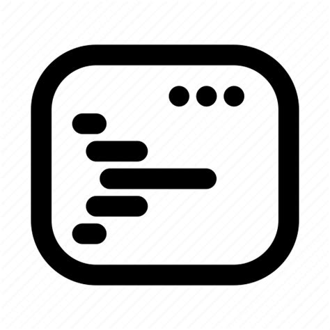 Text Editor Programming Code Technology Development Icon