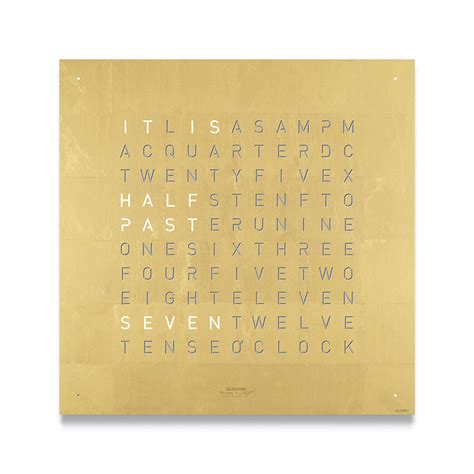Qlocktwo Wall Clock Special Edition English Version by Qlocktwo by ...