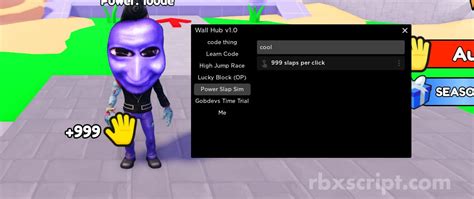 Power Slap Simulator Auto Farm Scripts RbxScript