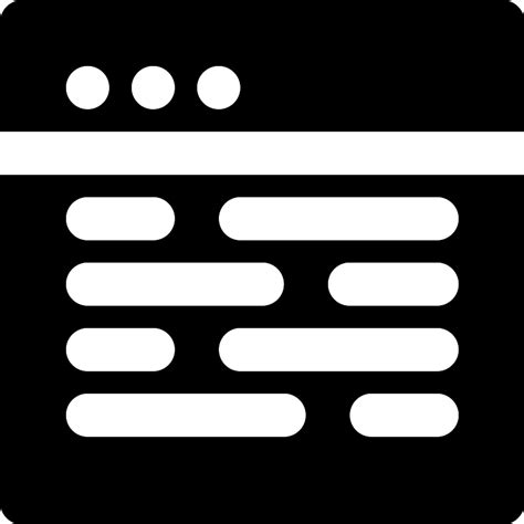 Browser Vector Svg Icon Svg Repo