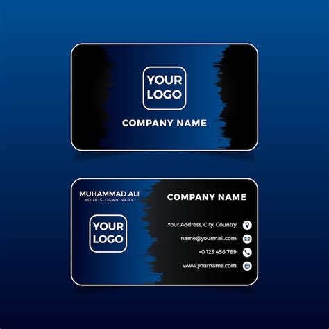 Premium Vector Modern Creative And Clean Business Card Design Front