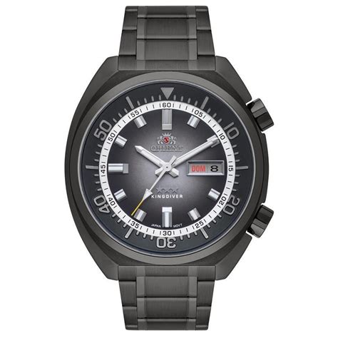 Relógio Masculino Orient Automático Grafite Estrelas Data Submarino