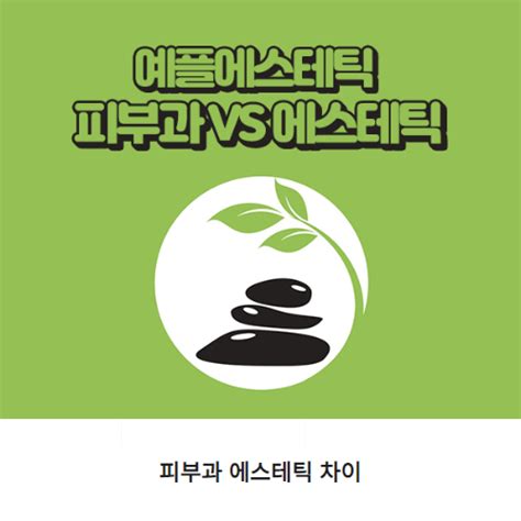 피부과 에스테틱 차이