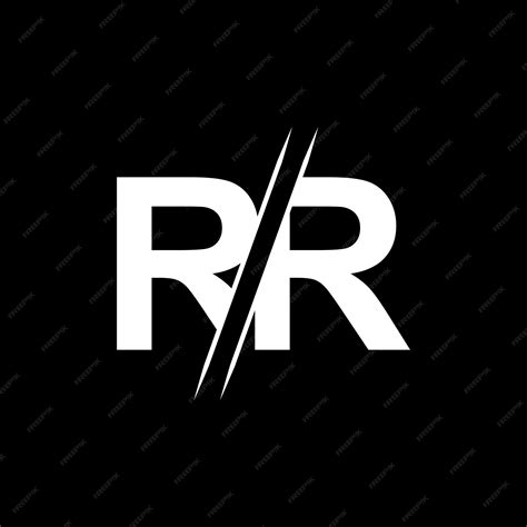 Premium Vector Rr Letter Logo Design Template Elements Rr Letter