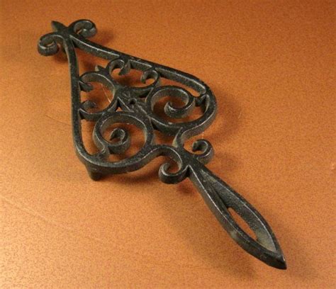 Cast Iron Trivet Teardrop Dated 1952 From Etsy Cast Iron