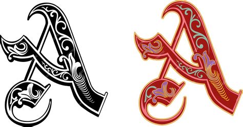 Premium Vector Royal Letter A Alphabet Monogram The Fancy Capital