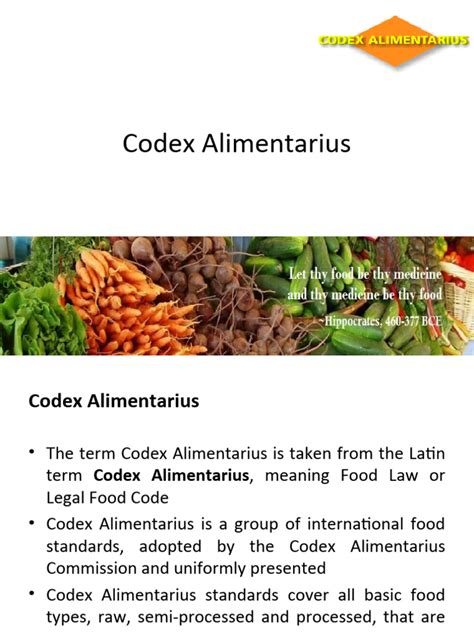 Codex Alimentarius Pdf Food Safety Food And Drink