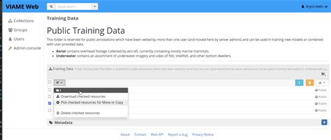 [feature] batch download items in web ui · issue 812 · kitware dive