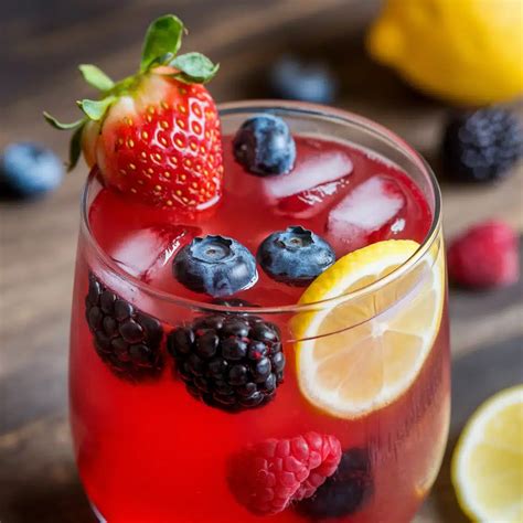 Red Berry Lemonade Mocktail