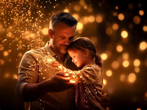 Premium Ai Image Father Bonding With Daughter Generative Ai