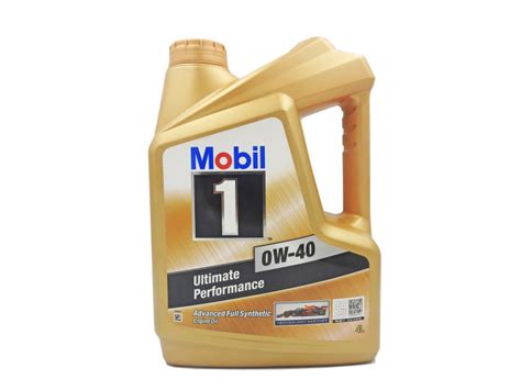 Mobil 1™ Sn Acea A3 B4 0w40 Advanced Fully Synthetic Gasoline Engine