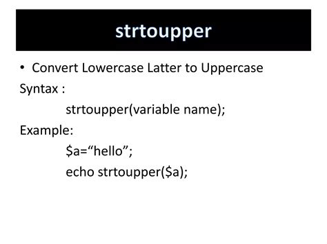 String Function Ppt