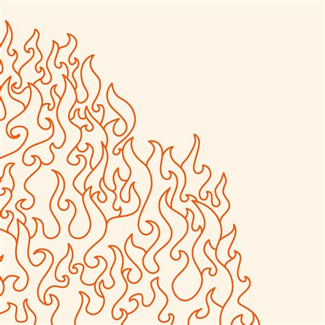 Abstract Fire Background Abstract Flame Background Doodle Fire