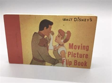 Vintage Walt Disney Cinderella And Pluto Moving Pictures Flip Book 2