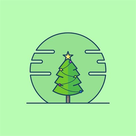 Premium Vector Flat Illustration Simple Christmas Vector Temlate