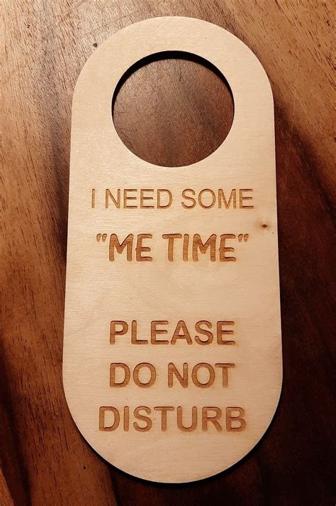 Schubie Houten Deurhanger Me Time Niet Storen