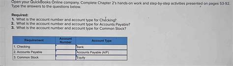 solved open your quickbooks online company complete chapter 2 s hands