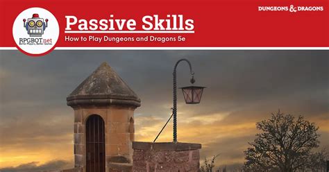 Passive Skills How To Play Dnd 5e